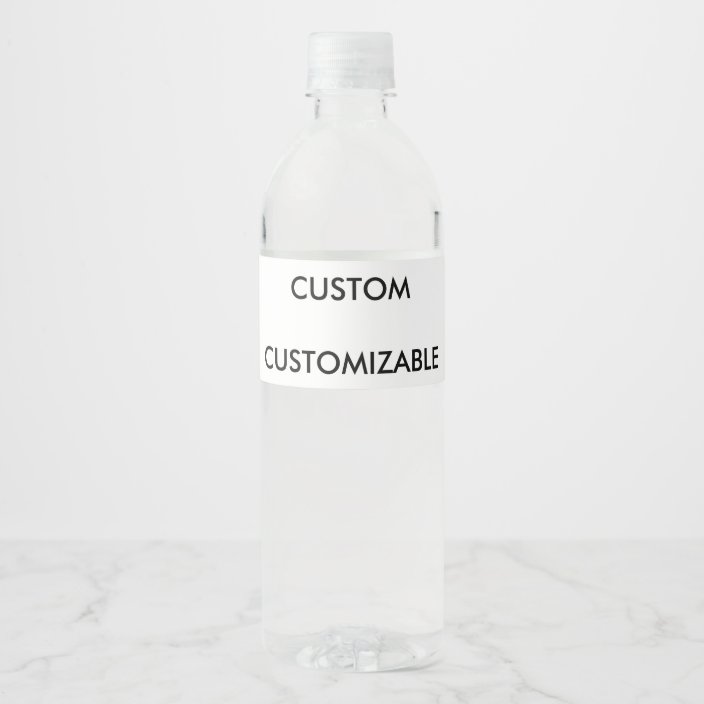CUSTOMIZABLE CUSTOM CUSTOMIZE BLANK WATER BOTTLE LABEL | Zazzle.com