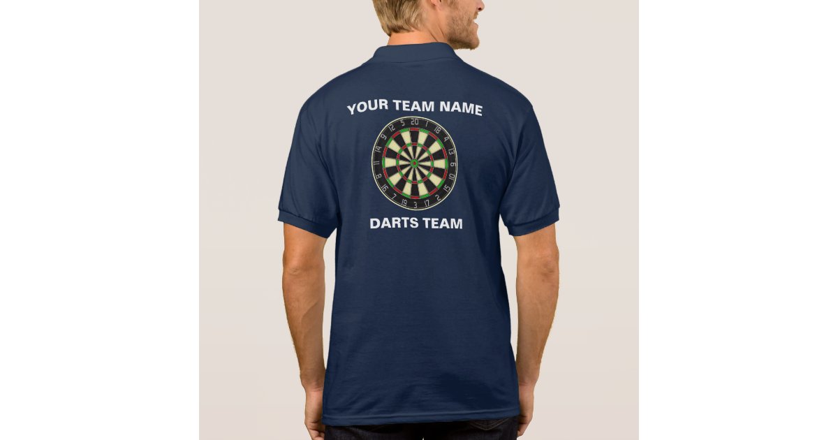 Customizable Darts Team Name Shirt - Version 1 | Zazzle