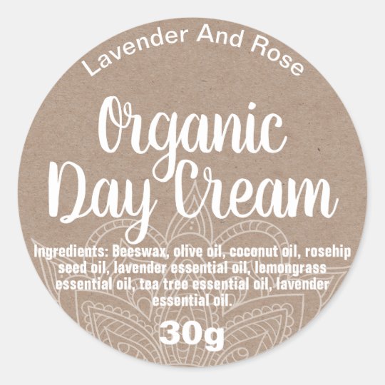 Customizable Day Cream Label | Zazzle.com