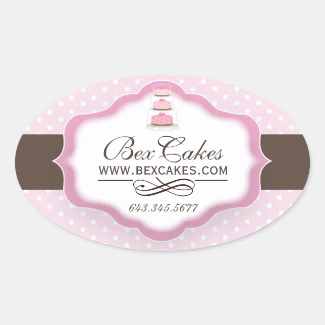 Customizable Decorative Bakery Stickers | Zazzle