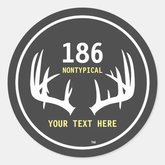 Customizable Deer Hunting Score Sticker | Zazzle