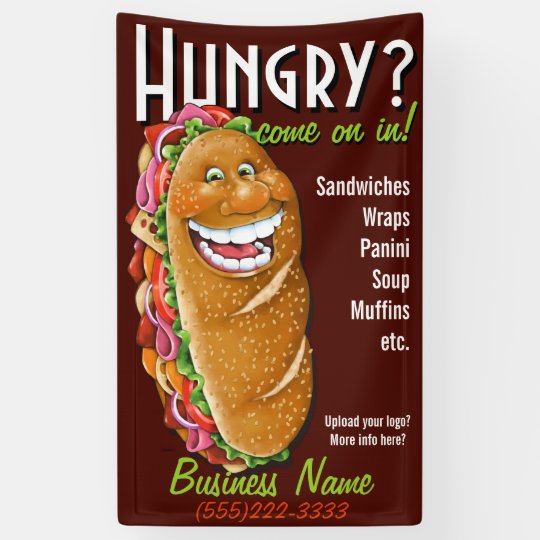 Customizable Deli/Sandwich Shop Promo Advertising Banner | Zazzle.com