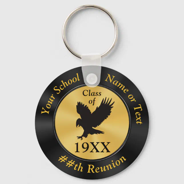 Customizable Eagle Inexpensive Class Reunion Ideas Keychain | Zazzle