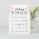 Customizable Elegant Wildflower Bingo Game Card | Zazzle