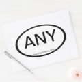 Customizable Euro Oval Auto Stickers | Zazzle