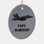 Customizable F18 Hornet Fighter Jet In Flight Ceramic Ornament | Zazzle