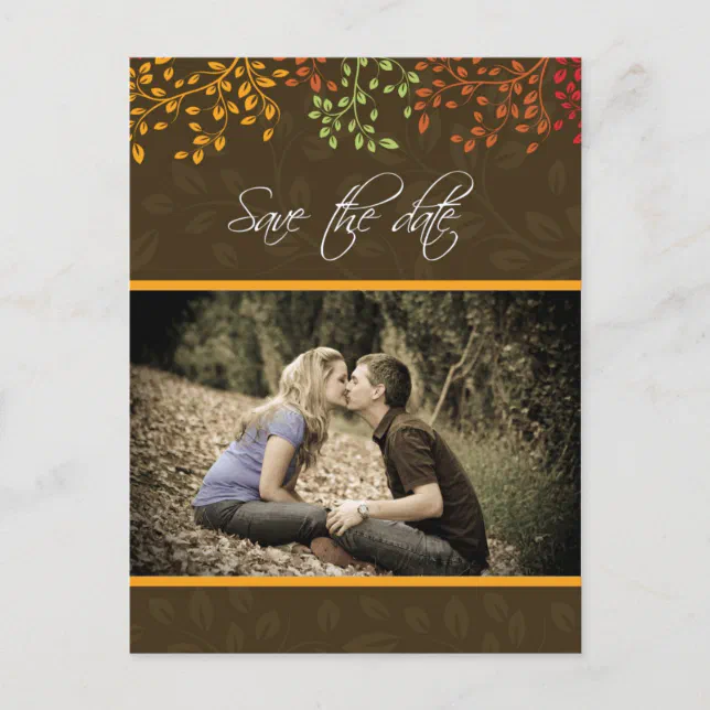 Customizable Fall Save the Date Wedding Invitation | Zazzle