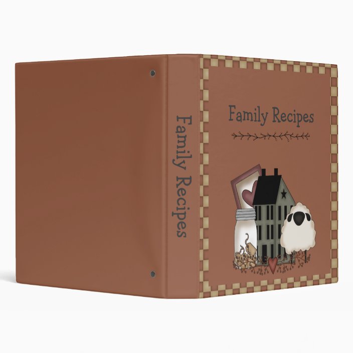 Customizable Family Recipe Cookbook Binder | Zazzle.com