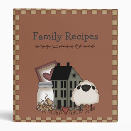 Customizable Family Recipe Cookbook Binder | Zazzle