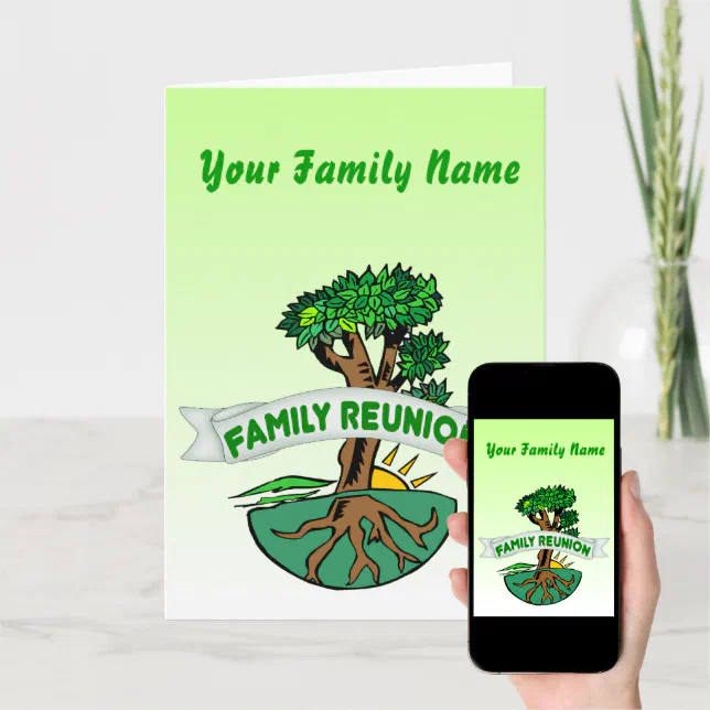 Customizable Family Reunion Card | Zazzle
