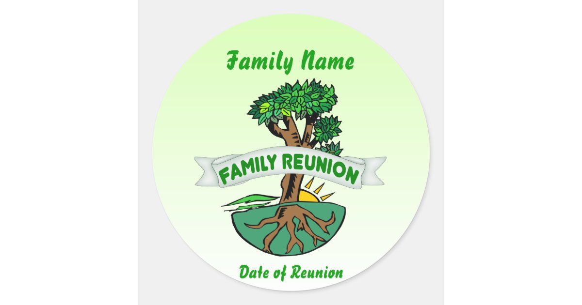 Customizable Family Reunion Stickers | Zazzle