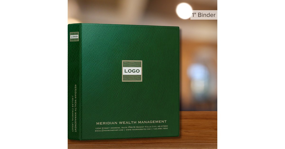 Customizable Financial Legacy Planning Binder Logo | Zazzle