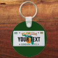 (Customizable) Florida License Plate Keychain | Zazzle