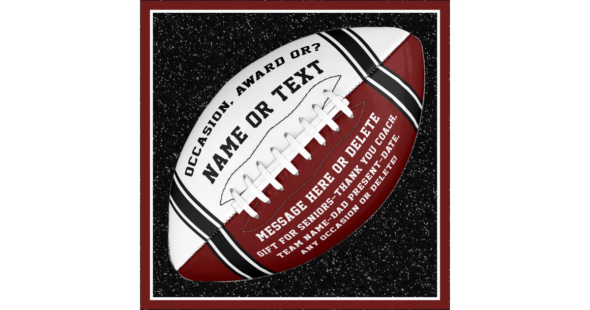 Customizable Football, Change COLORS, PERSONALIZED Football | Zazzle