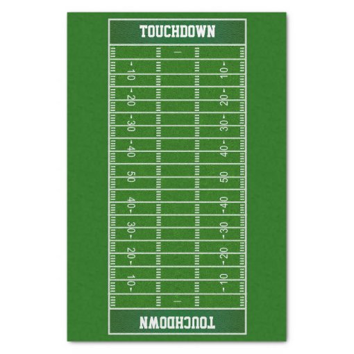 Customizable Football Field Gift Wrap Tissue Tissue Paper | Zazzle