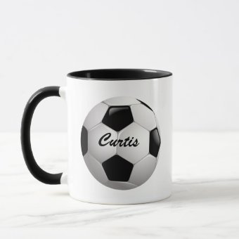Customizable Football Soccer Ball Mug | Zazzle