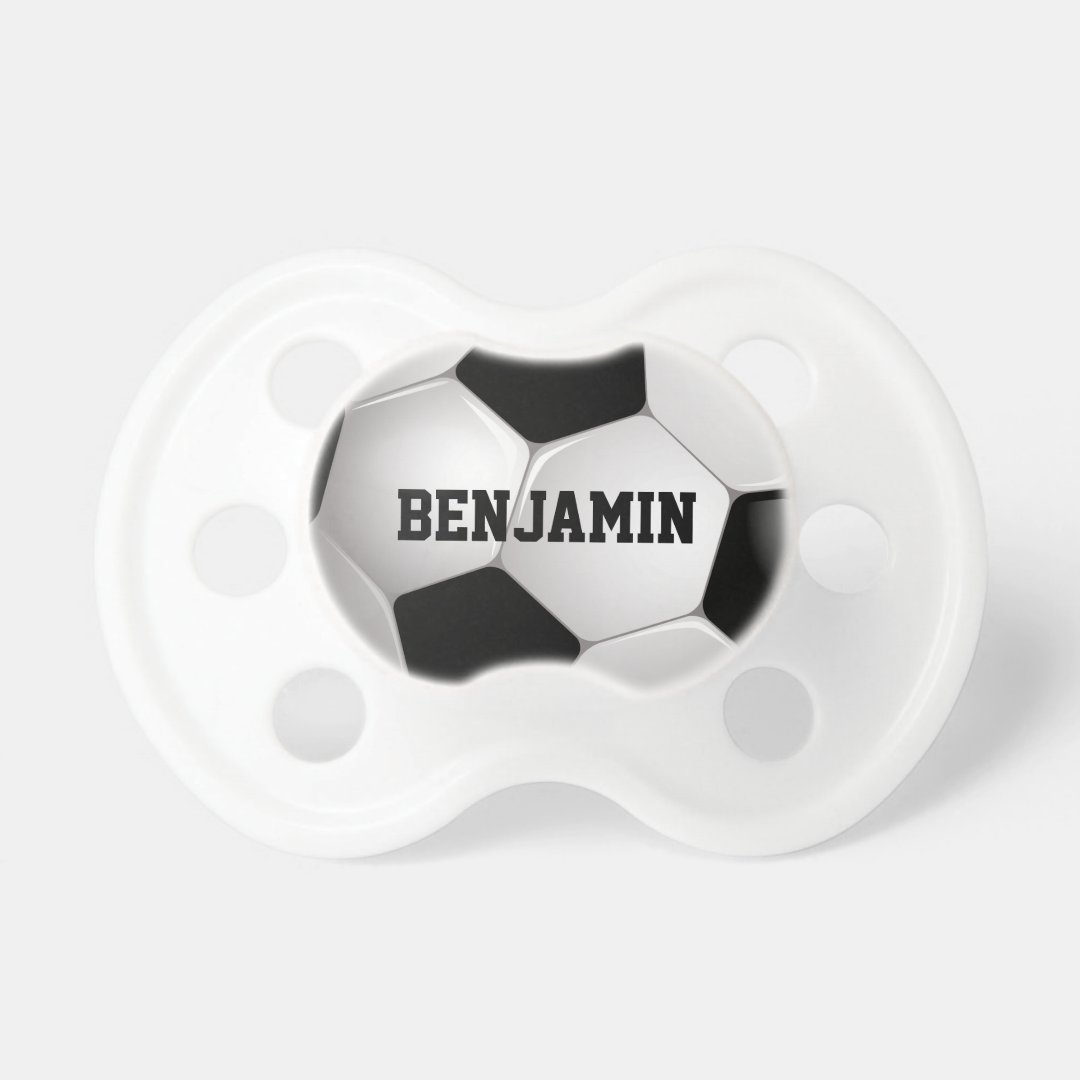 Customizable Football Soccer Ball Pacifier | Zazzle