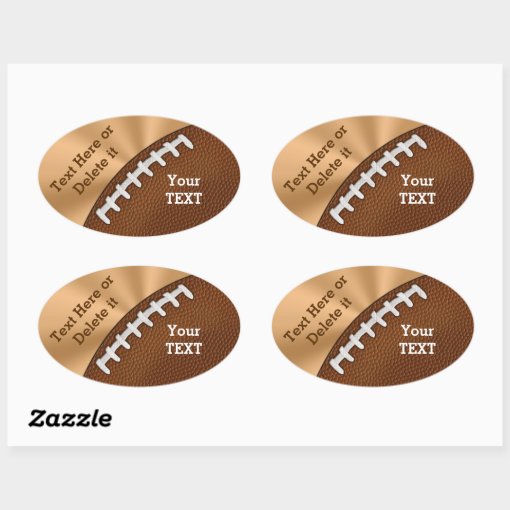 Customizable Football Stickers for Kids and Adults | Zazzle