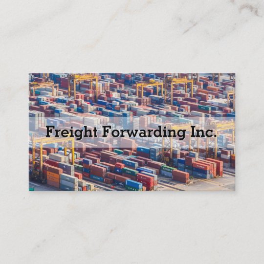 Customizable Freight Transport Container Business Card | Zazzle.com