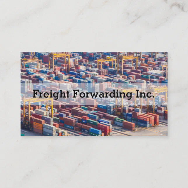 Customizable Freight Transport Container Business Card | Zazzle