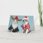 Customizable Funny Christmas Cats Holiday Card | Zazzle