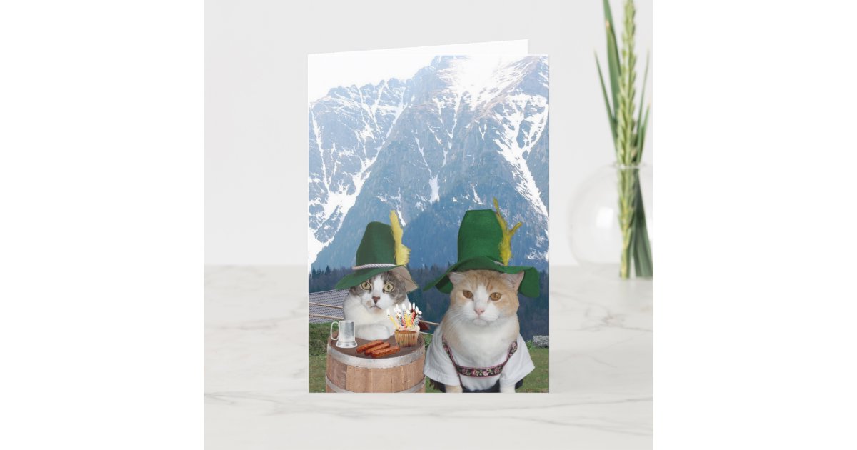 Customizable Funny German Cats/Kitties Card | Zazzle