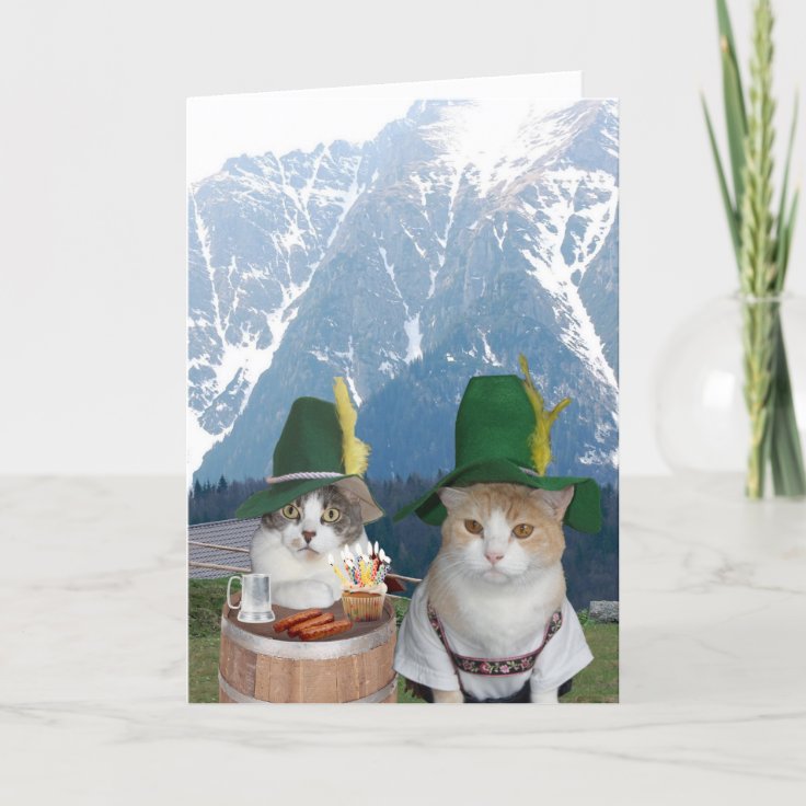 Customizable Funny German Cats/Kitties Card | Zazzle