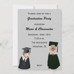 Customizable Funny Graduation Party Invitation | Zazzle