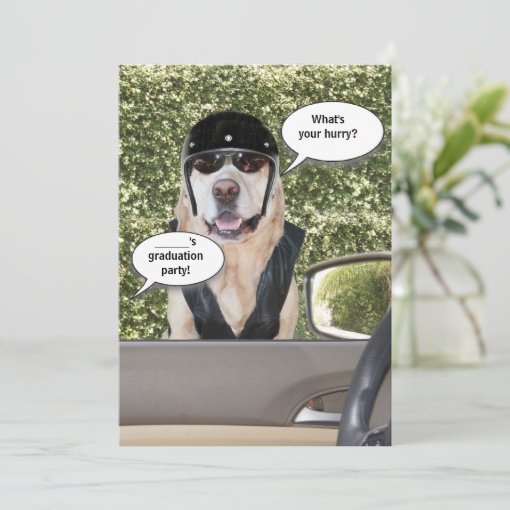 Customizable Funny Graduation Party Invitation | Zazzle