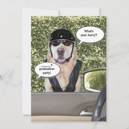 Customizable Funny Graduation Party Invitation | Zazzle.com