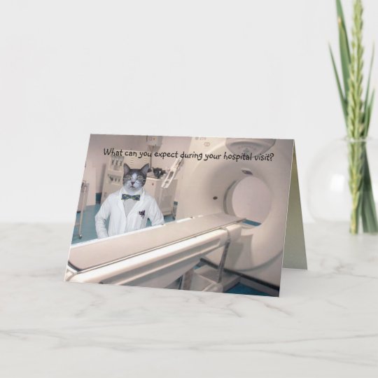 Customizable Funny Hospital Stay Get Well Card | Zazzle.com