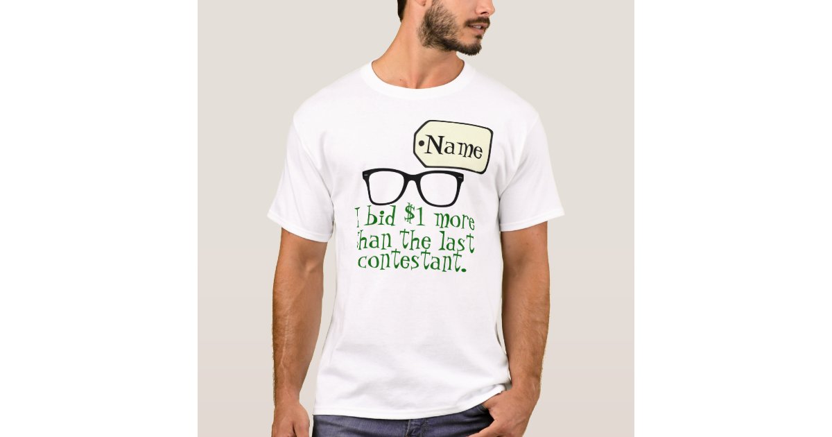 Customizable Game Show Contestant T-Shirt | Zazzle