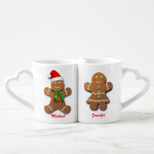 Customizable Gingerbread Cookie Coffee Mug Set | Zazzle