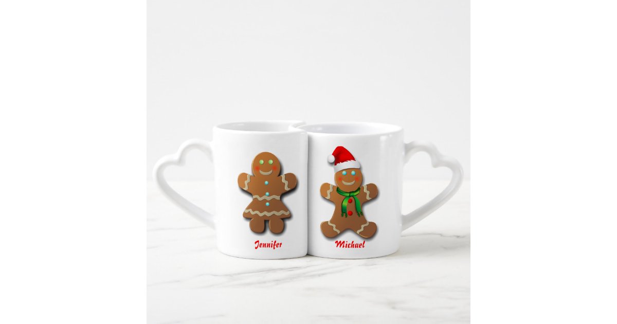 Customizable Gingerbread Cookie Coffee Mug Set | Zazzle