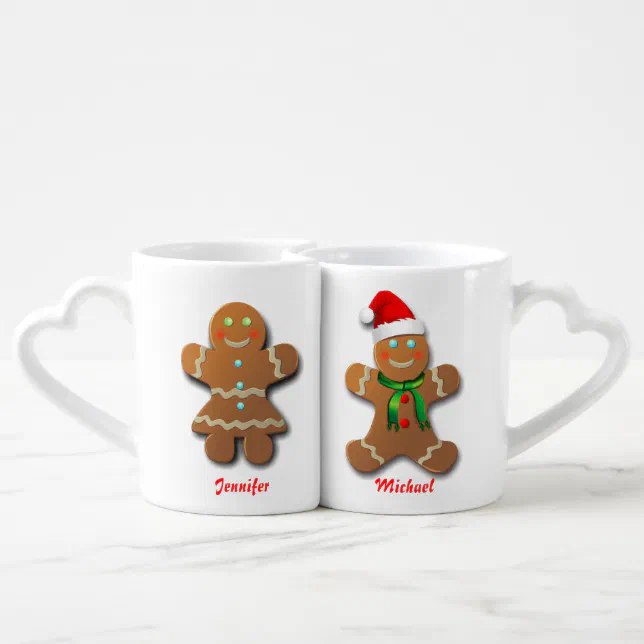 Customizable Gingerbread Cookie Coffee Mug Set | Zazzle