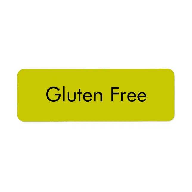 Customizable GLUTEN FREE Bakery Labels | Zazzle
