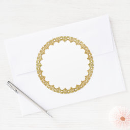 Customizable Gold Frame Stickers | Zazzle