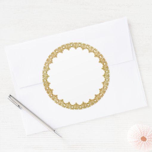 Customizable Gold Frame Stickers | Zazzle