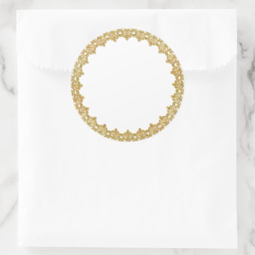 Customizable Gold Frame Stickers | Zazzle