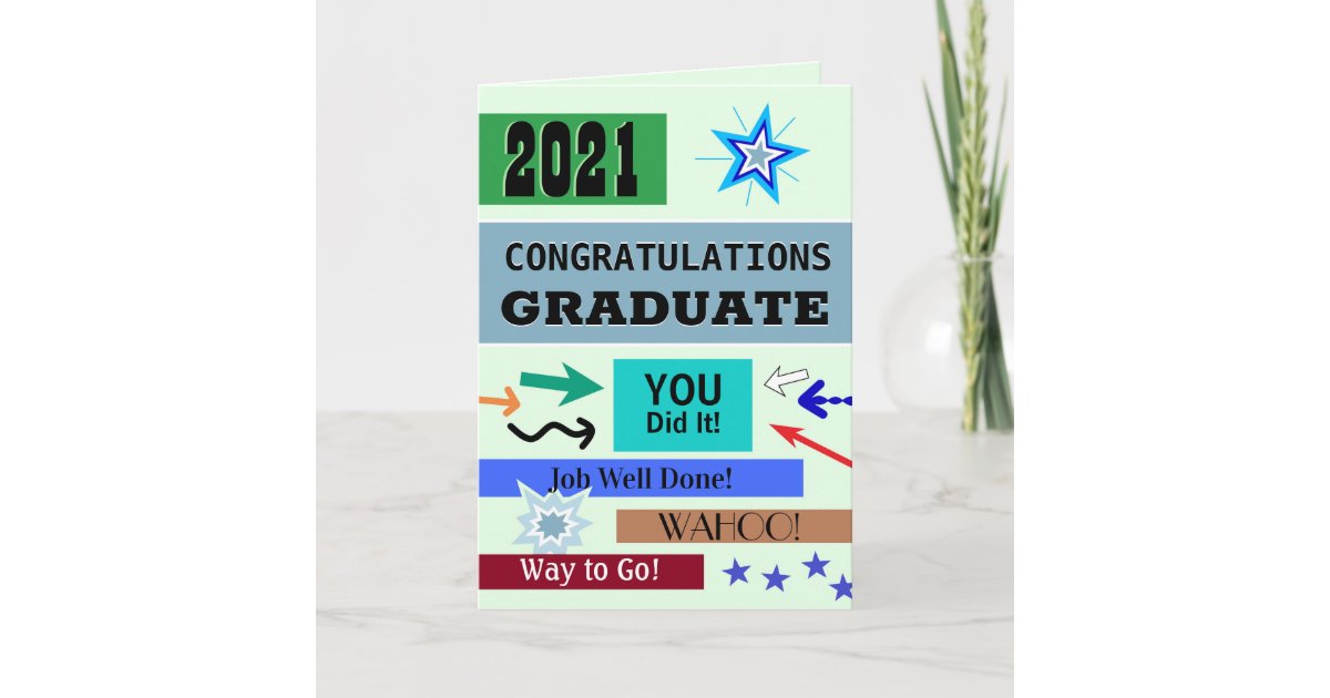 Customizable Graduation Card for Anyone | Zazzle
