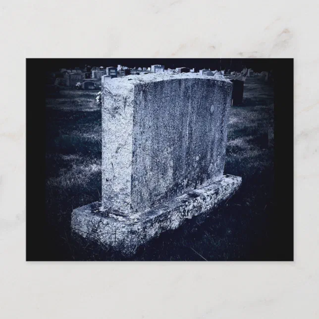 Customizable Gravestone Themed Postcard | Zazzle