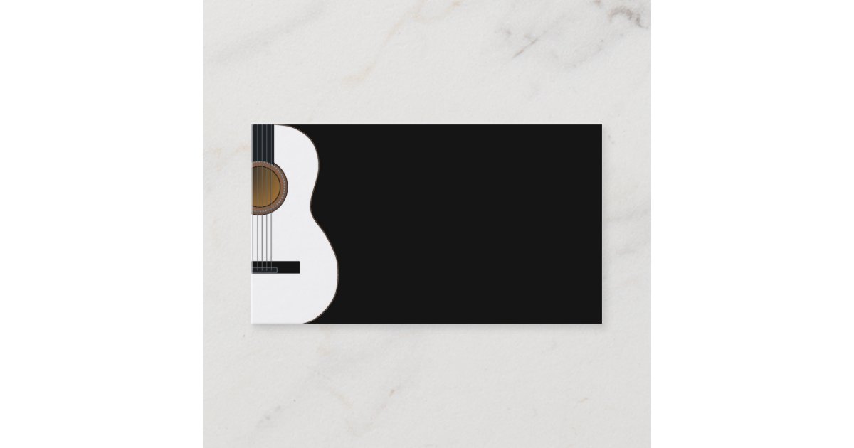 Customizable Guitar Music Business Card | Zazzle