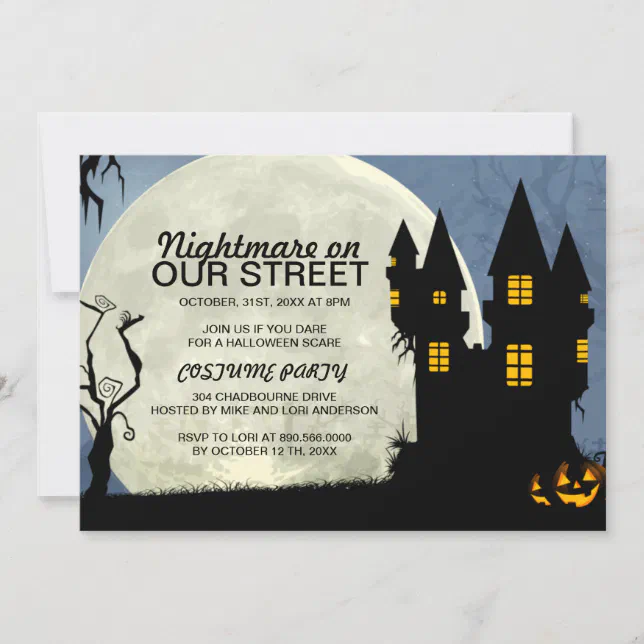 Customizable Halloween Costume Party Invitation | Zazzle