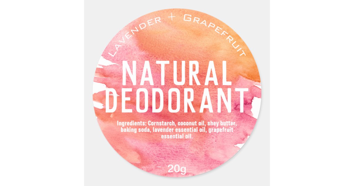 Customizable Handmade Deodorant Label | Zazzle