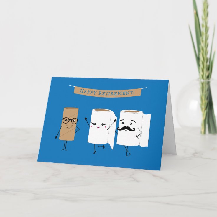 Customizable Happy Retirement Toilet Paper Card | Zazzle
