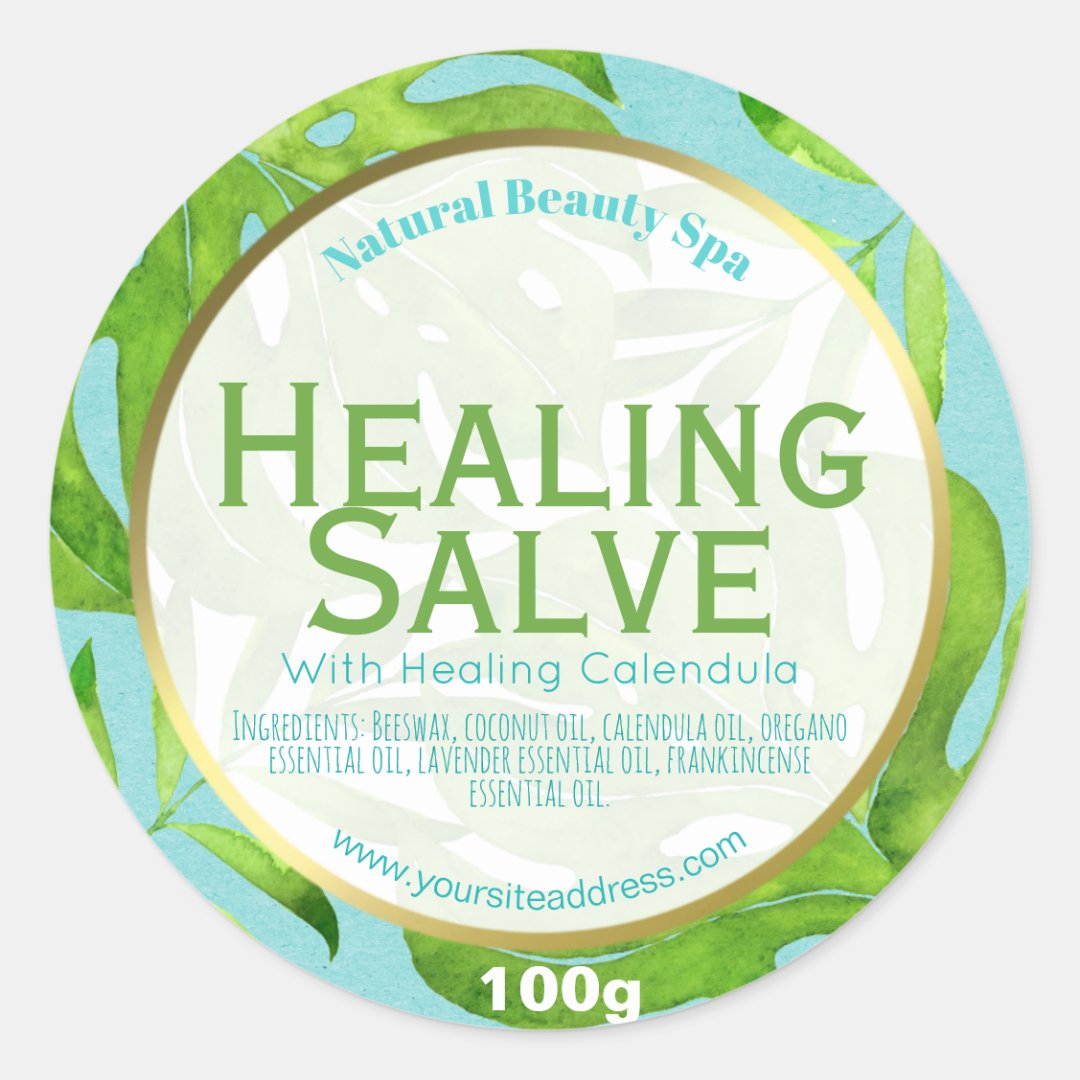 Customizable Healing Salve Label | Zazzle