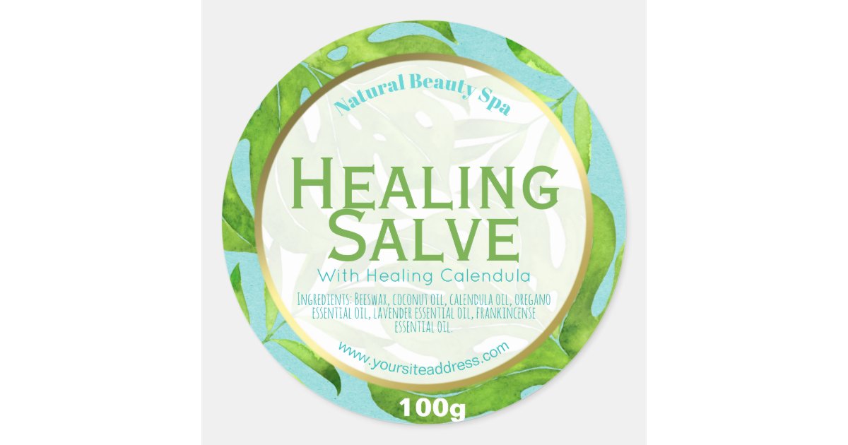 Customizable Healing Salve Label | Zazzle