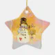 Customizable Holidays - Snowman in a Star Ornament | Zazzle