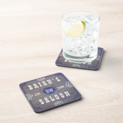 Customizable Home Bar Beer Saloon Drink Coaster | Zazzle