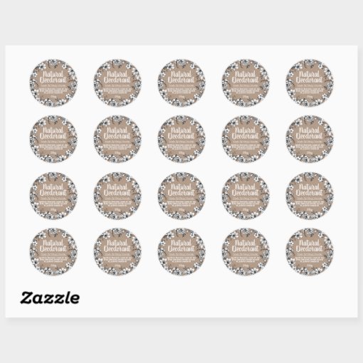 Customizable Homemade Deodorant Label | Zazzle